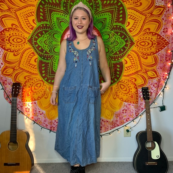 Vintage | Dresses | Vintage Denim Frock Dress | Poshmark